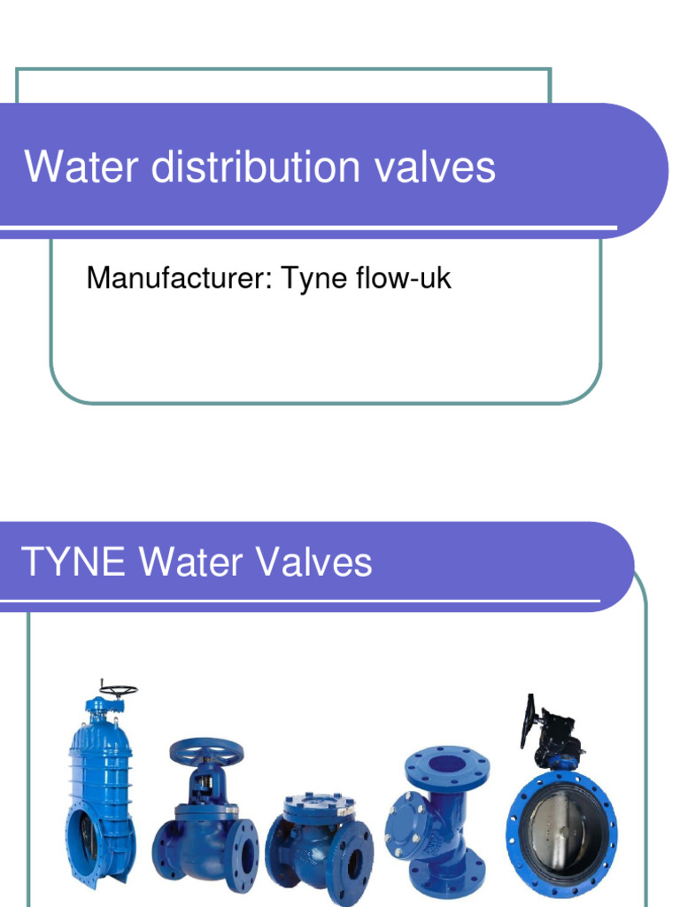 Water Distribution Valves | PDF | Valve | Mechanical Engineering