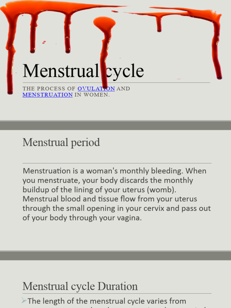 Understanding the Menstrual Cycle | PDF
