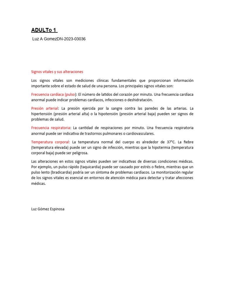 Sintesis Luz Gomez | PDF