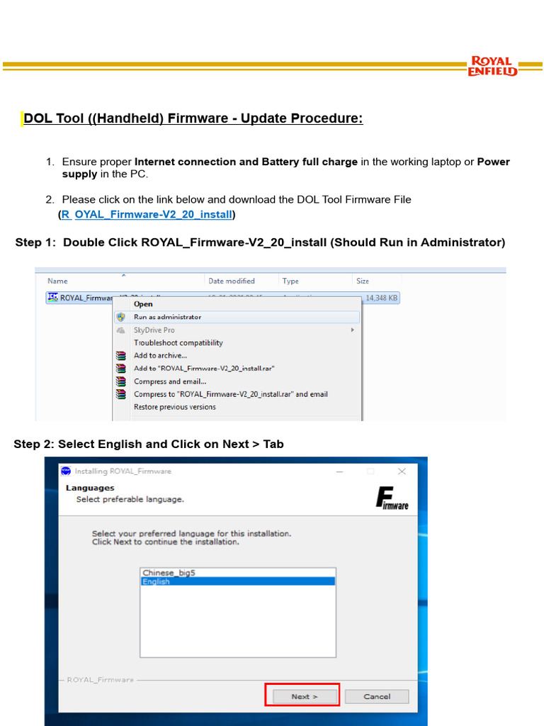 DOL Handheld Tool Update For Endurance Make ABS | PDF