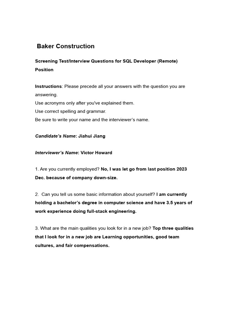 SQL Developer Interview Guide | PDF | Databases | Table (Database)