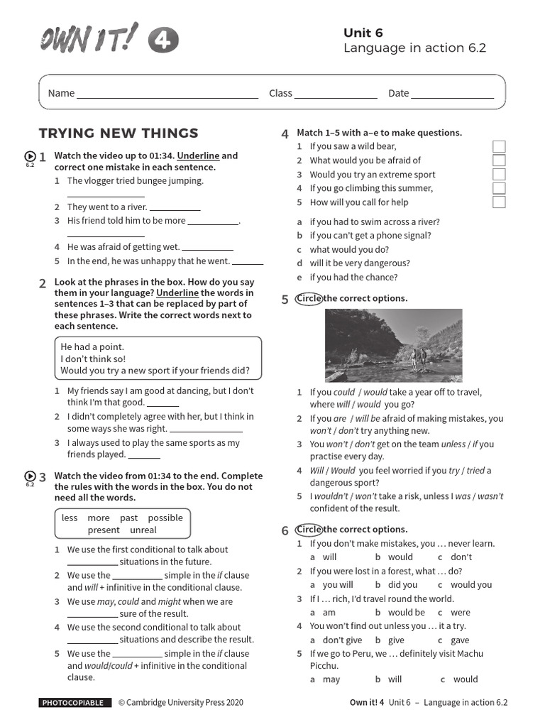 Language in Action Vlog Unit6 Without Answers | PDF | Syntax | Linguistic Typology