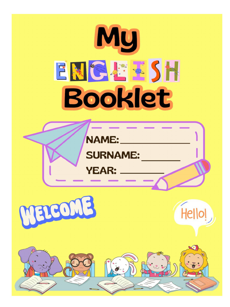 Cuadernillo de Inglés 3° Juana Azurduy | PDF