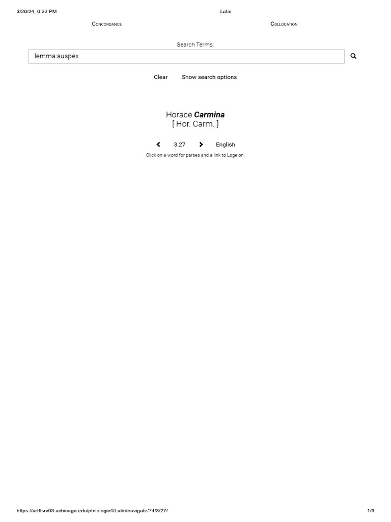 Horace Carmina | PDF