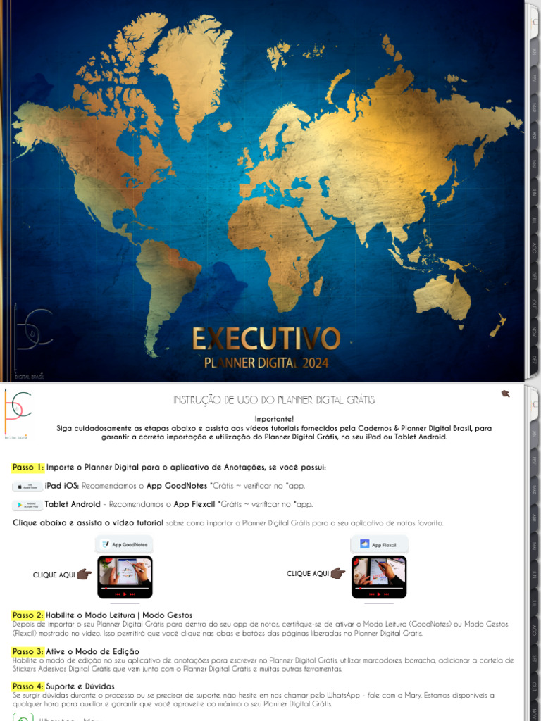 Planner Digital 2024 (Prévia) Executivo World Cadernos & Planner Digital Brasil - H | PDF ...