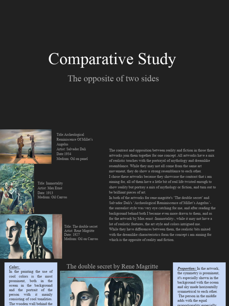 Comparative Study | PDF | The Arts | Plastic Arts