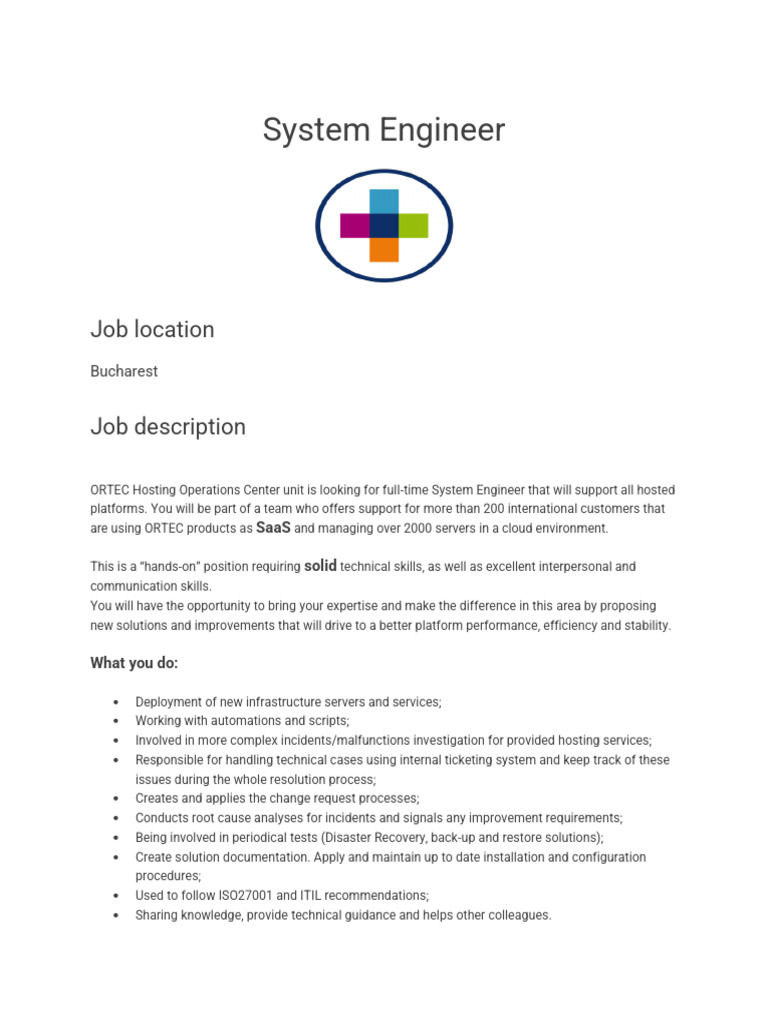 Sys Engineer | PDF | Cloud Computing | Microsoft Azure