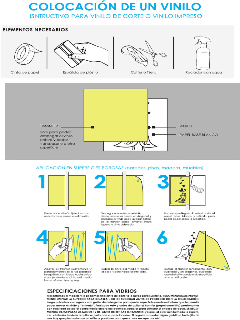 Guia Pegar Vinilo | PDF