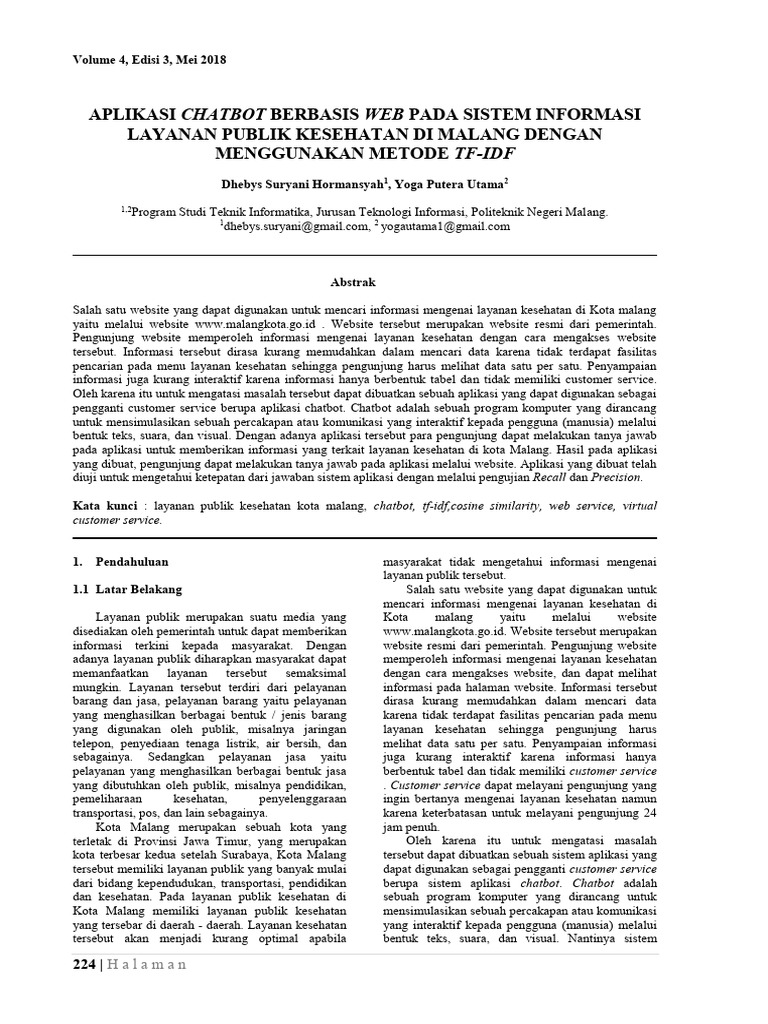 Review Jurnal M.Satya Yusaka 2111010009 Kecerdasan Buatan | PDF