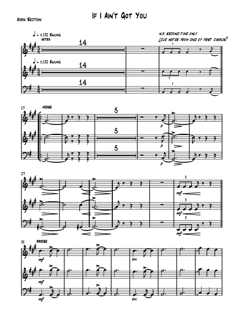 2 If-I-Aint-Got-You-Parts | PDF