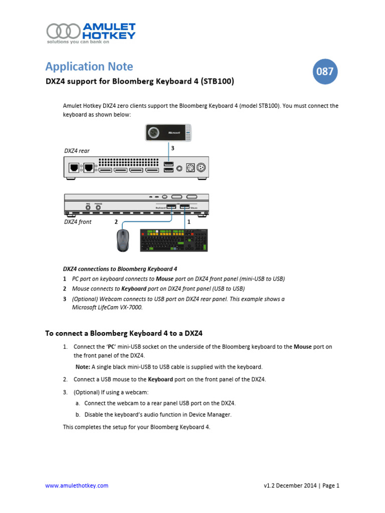 Thin Client An 087 DXZ4 Support For STB100 v1 2 | PDF | Usb | Computer ...