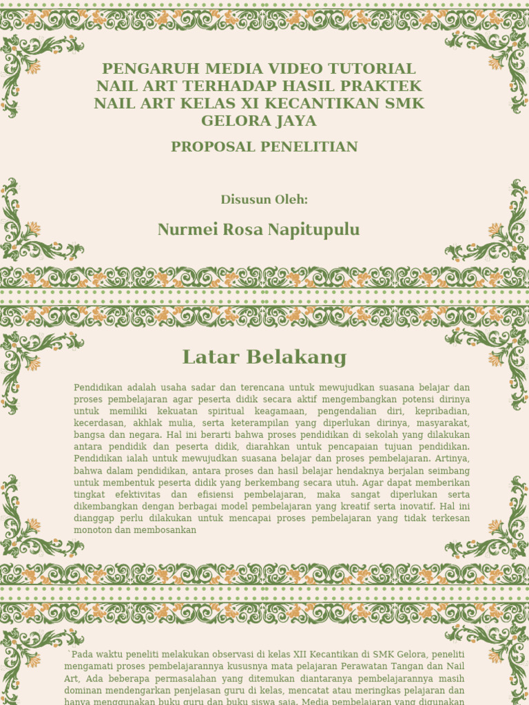 Pengaruh Video Tutorial Nail Art SMK | PDF