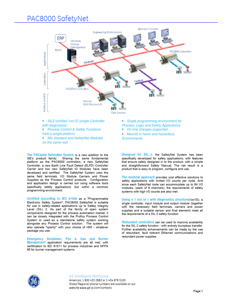 Pac 8000 Safety Net Data Sheets | PDF | Network Switch | Ethernet