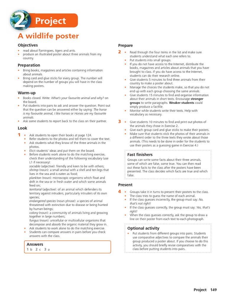 Wildlife Poster Project for Students | PDF | Language Arts & Discipline ...