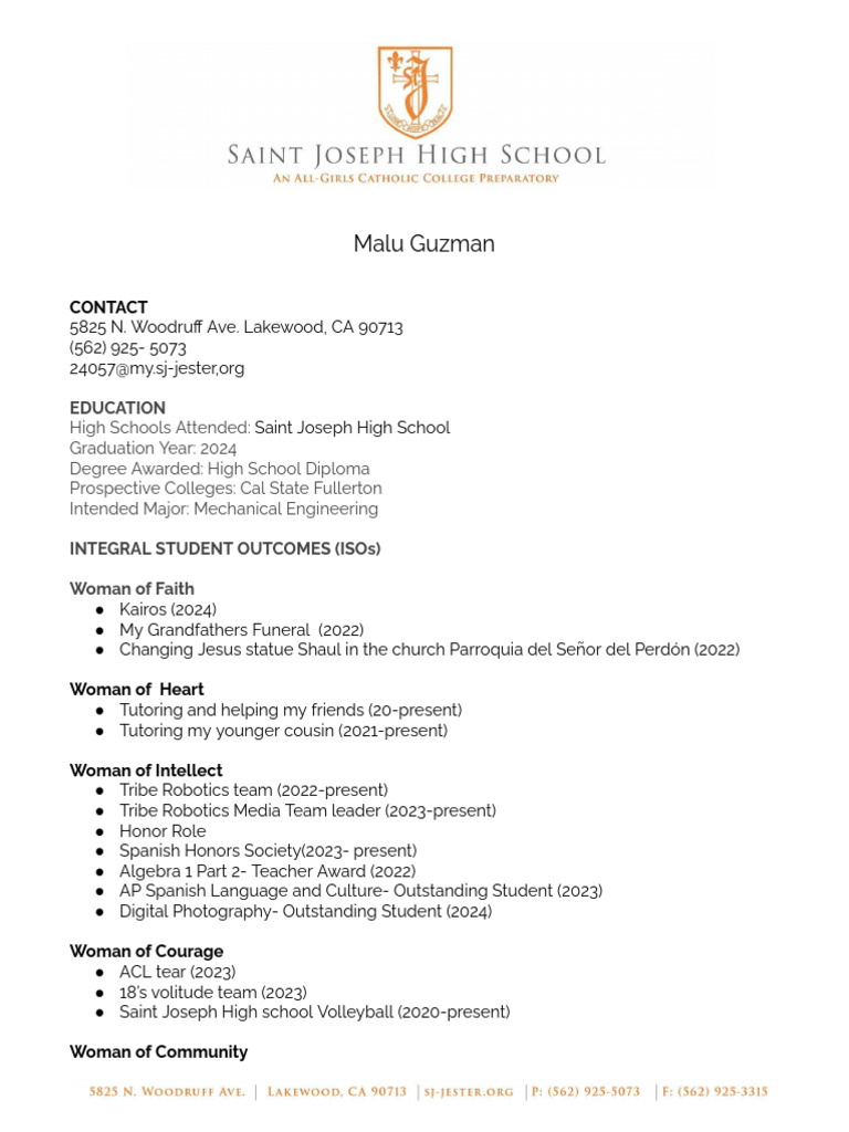 Senior Capstone Resume | PDF