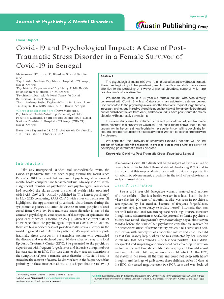 jpmd-v6-id1052 (2) | PDF | Psychiatry | Mental Disorder