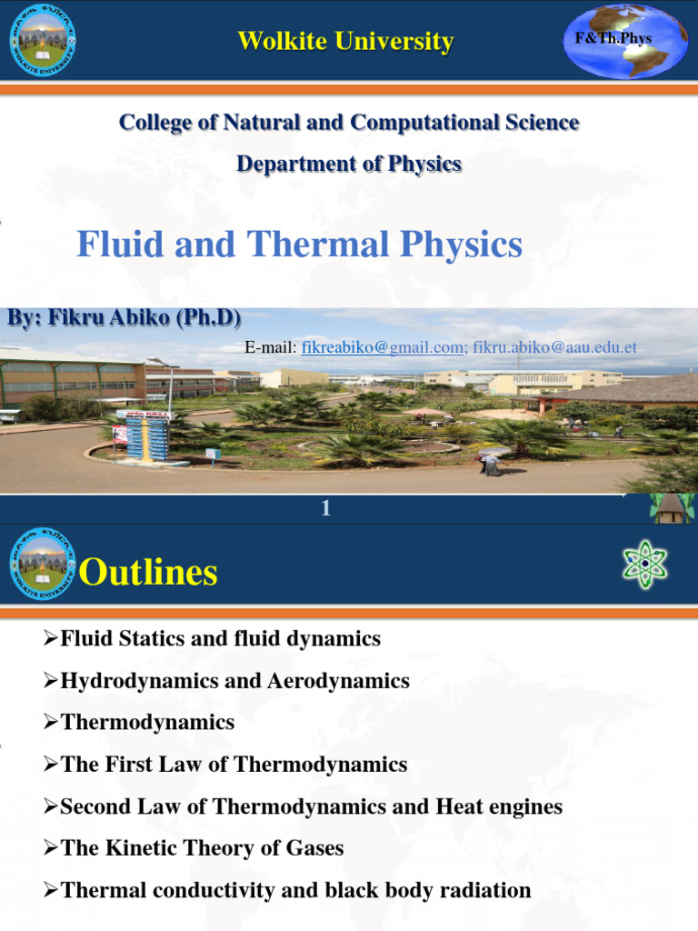 Fluid and Thermal Physics Overview | PDF | Fluid Dynamics | Fluid Mechanics