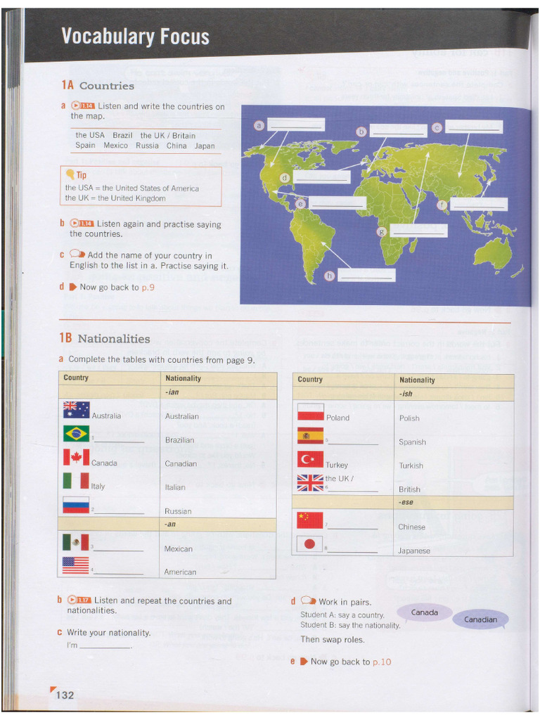 A1 - Vocabulary Focus (Units 1 to 12) | PDF