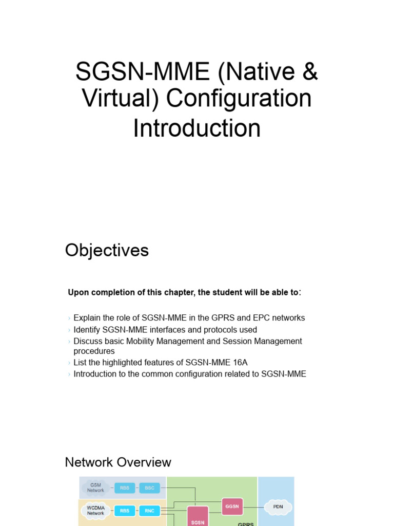 1 SGSN-MME Introduction | PDF | I Pv6 | Network Layer Protocols