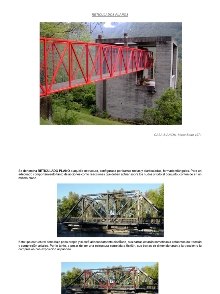 Estructuras de Vigas Reticuladas Planas | PDF | Viga (Estructura) | Pandeo