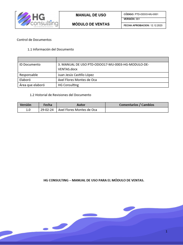 Manual de Uso del Módulo de Ventas Odoo | PDF | Logística | Contabilidad