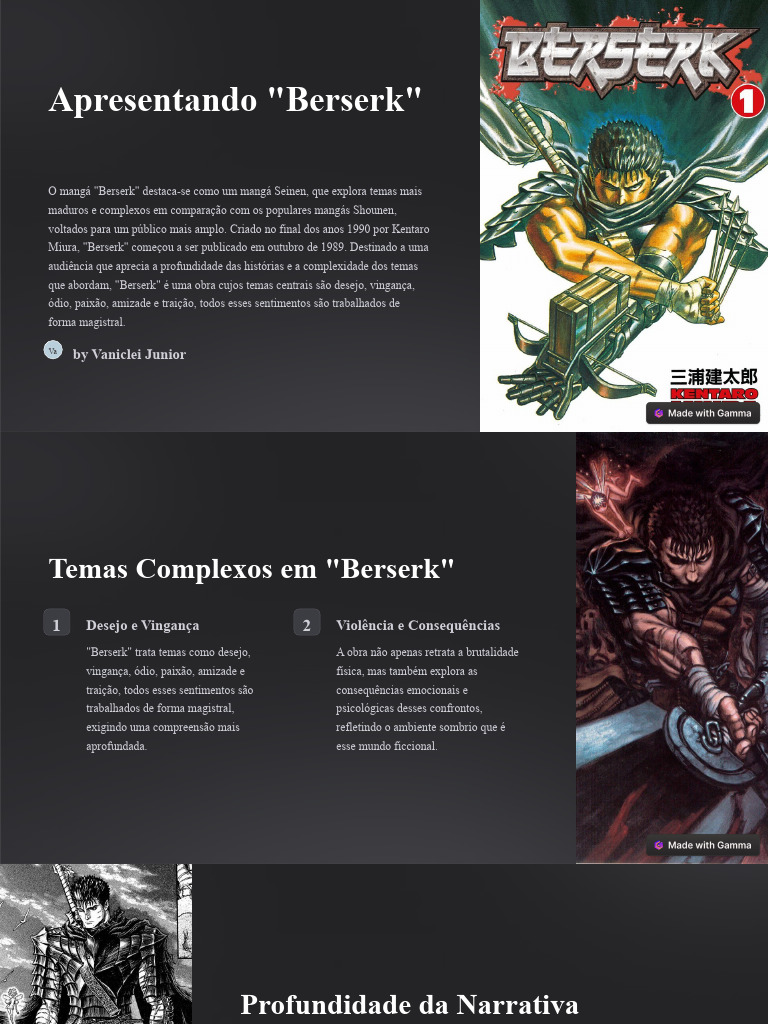 Apresentando Berserk | PDF | Narrativa | Mangá