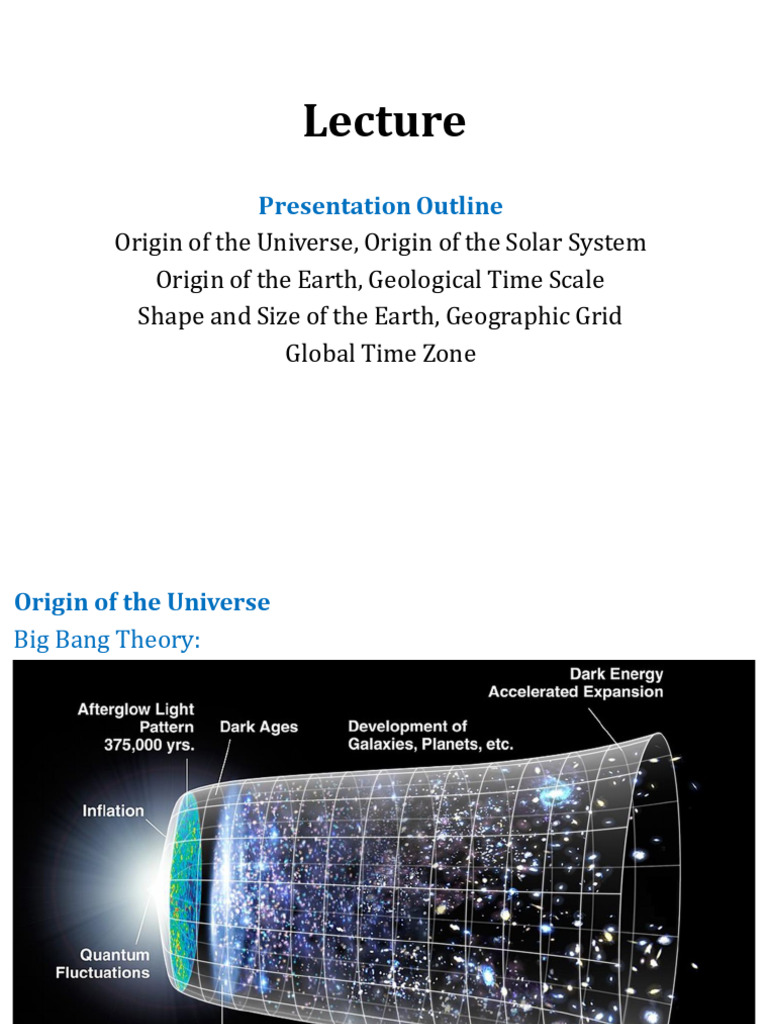 Origin of The Universe | PDF | Planets | Physical Sciences
