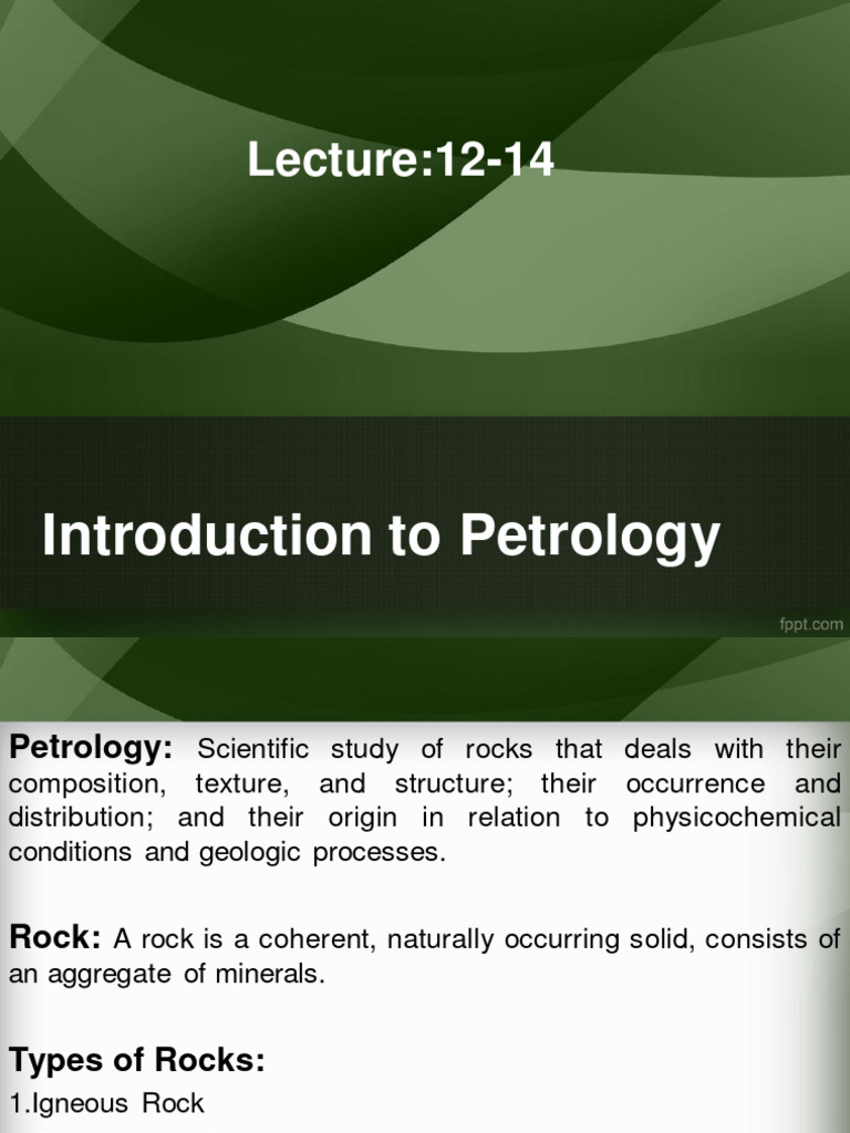 PETROLOGY | PDF | Clastic Rock | Rock (Geology)
