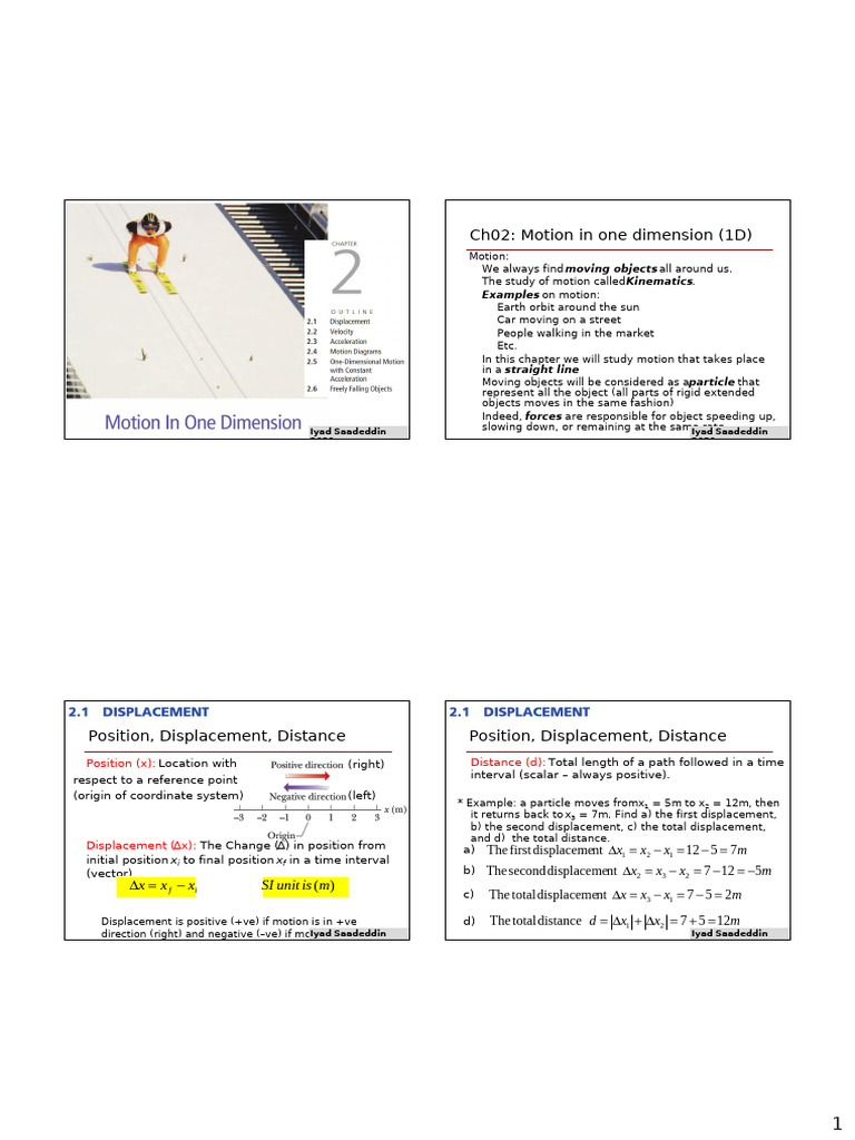 002 Ch02 | PDF | Velocity | Acceleration