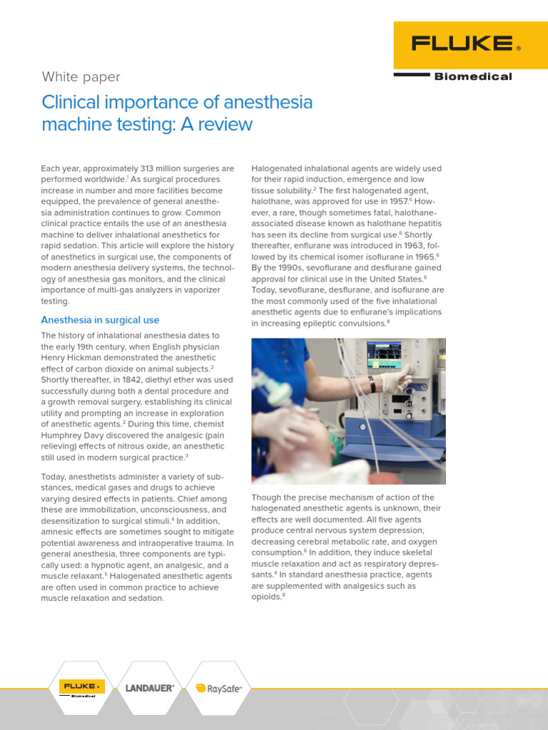 Importance of Anesthesia Machine Testing 1690481761 | Download Free PDF ...