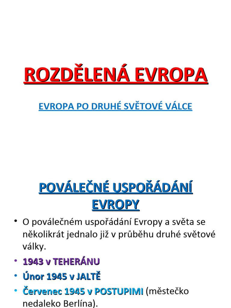 9ad Povalecna Evropa | PDF