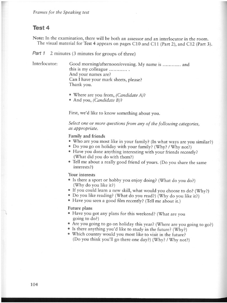 Speaking Pdf