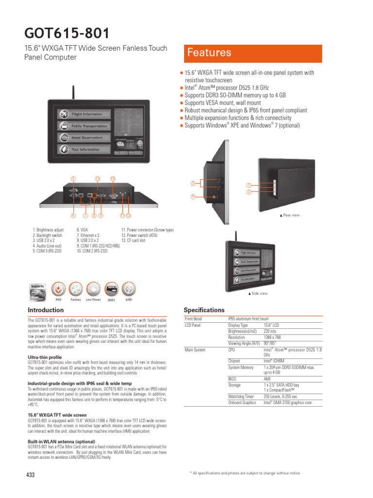 132481 | PDF | Touchscreen | Usb