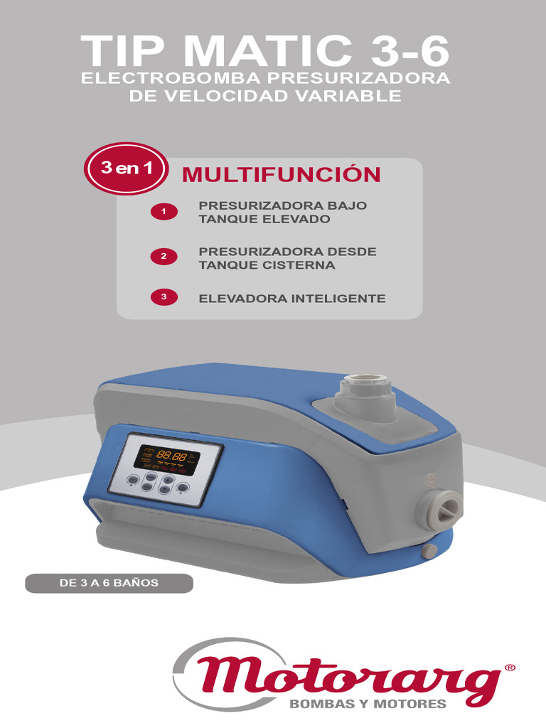 Tip Matic Ficha Técnica | PDF | Tanques | Bomba