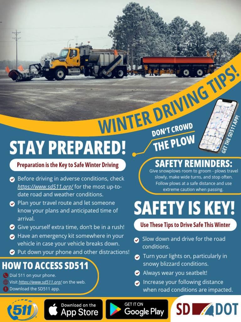 South Dakota Department of Transportation Winter Driving Tips | PDF | Transport | Vehicles