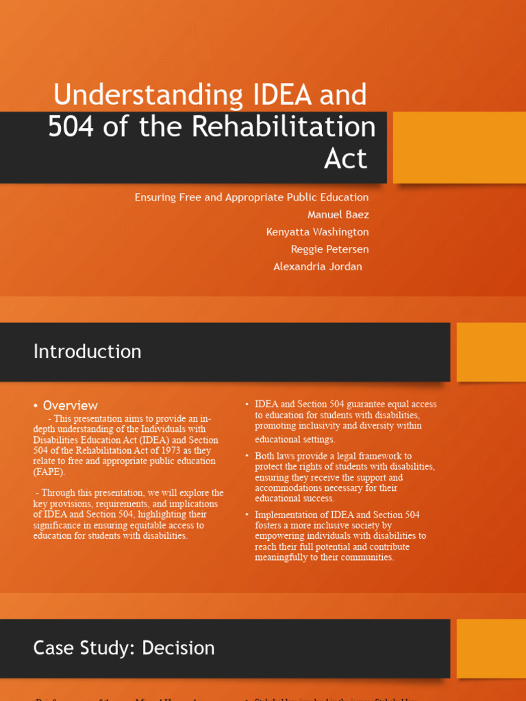 understand idea and 504 1 | PDF