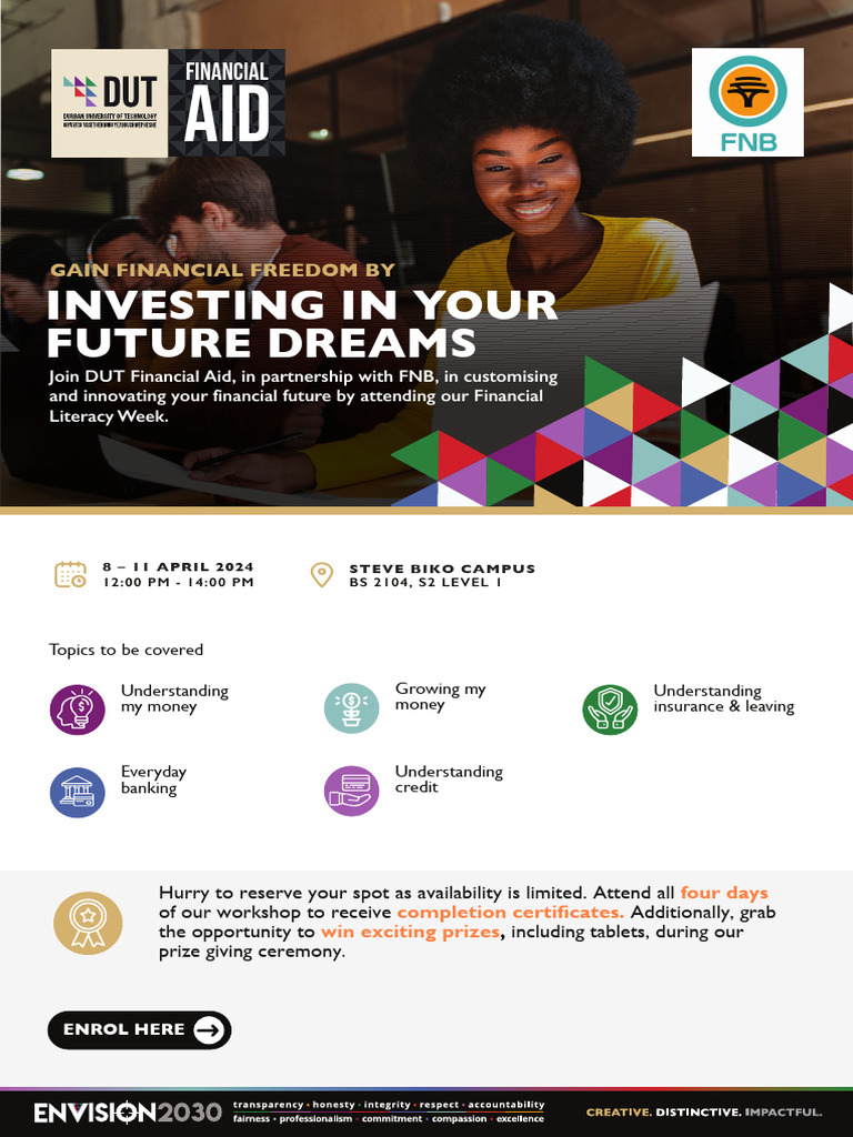 Financial Literacy Week - Invite | PDF | Career & Growth | Business
