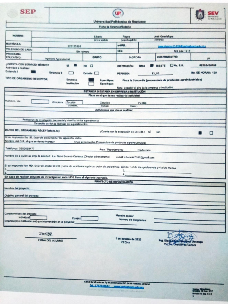 Portafolio de Evidencias de Estancias 1 JOSÉ GUADALUPE SILVERIO REYES | PDF