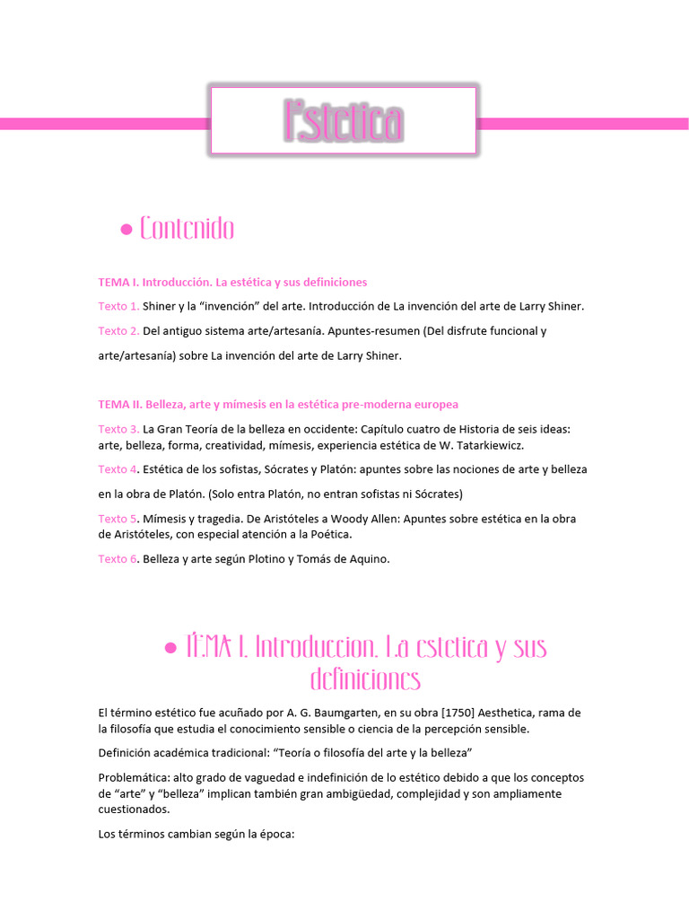 Estética y Belleza en el Arte | PDF | Belleza | Pinturas