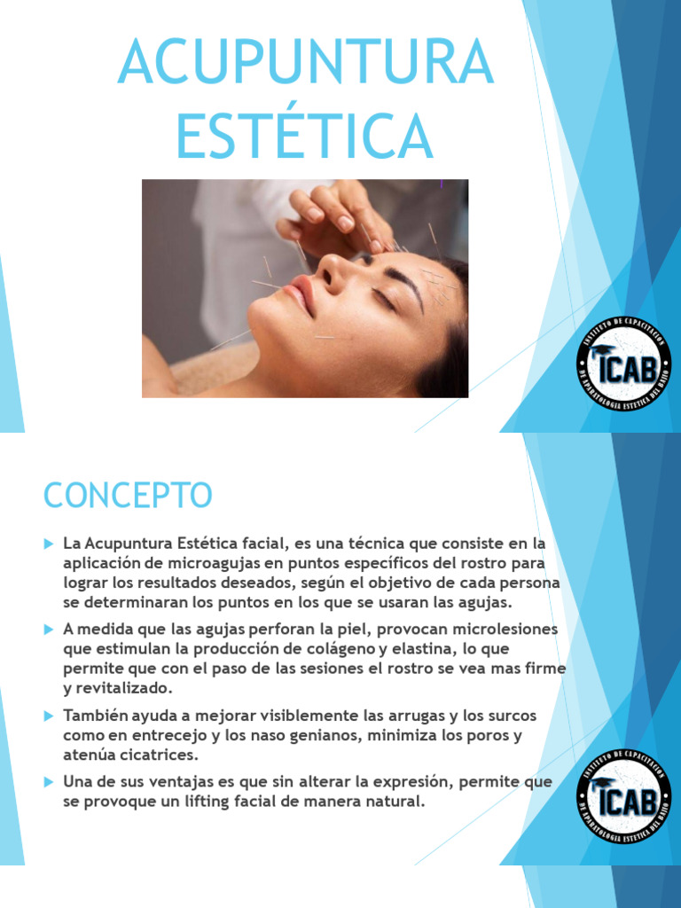 Manual Acupuntura Estetica Pdf Pdf Acupuntura Cicatrización De La