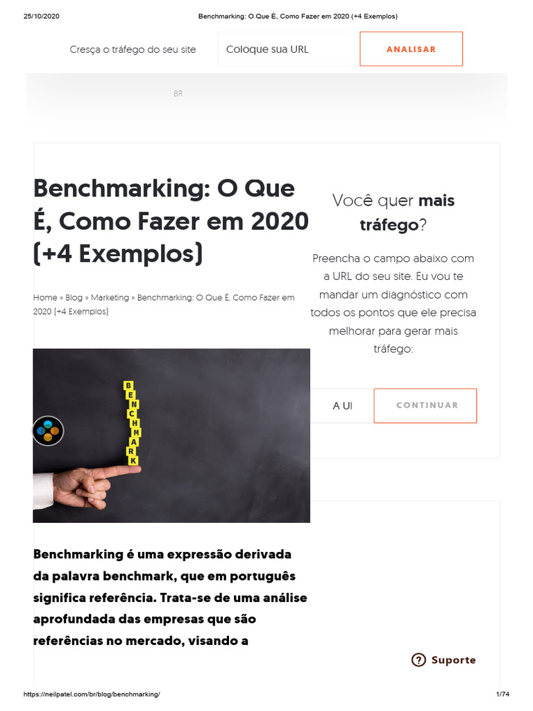Benchmarking O Que é Como Fazer Em 2020 4 Exemplos Pdf