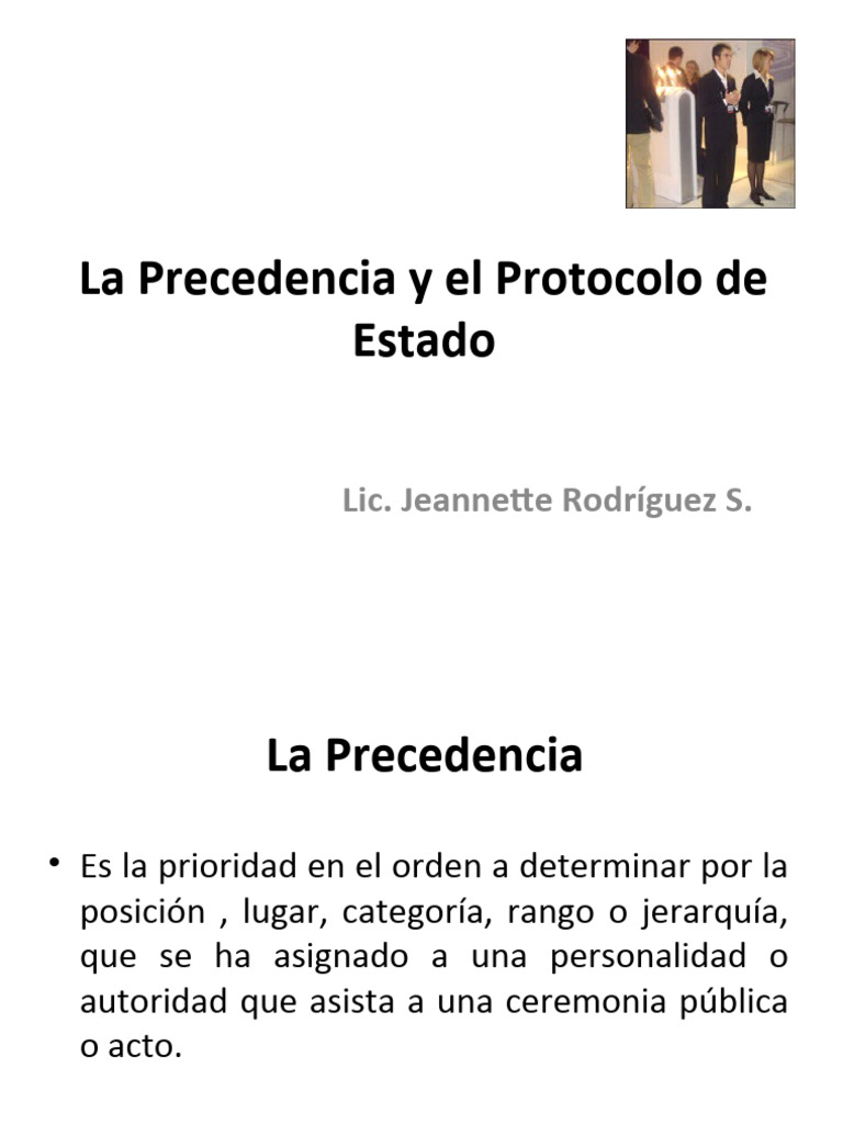 La Precedencia y El Protocolo de Estado 11 Mayo 2010 | PDF | Ministerio ...