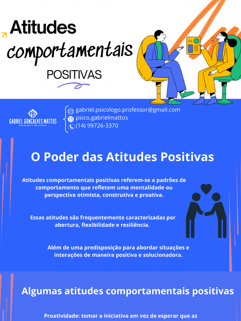 Atitudes Comportamentais Positivas | PDF