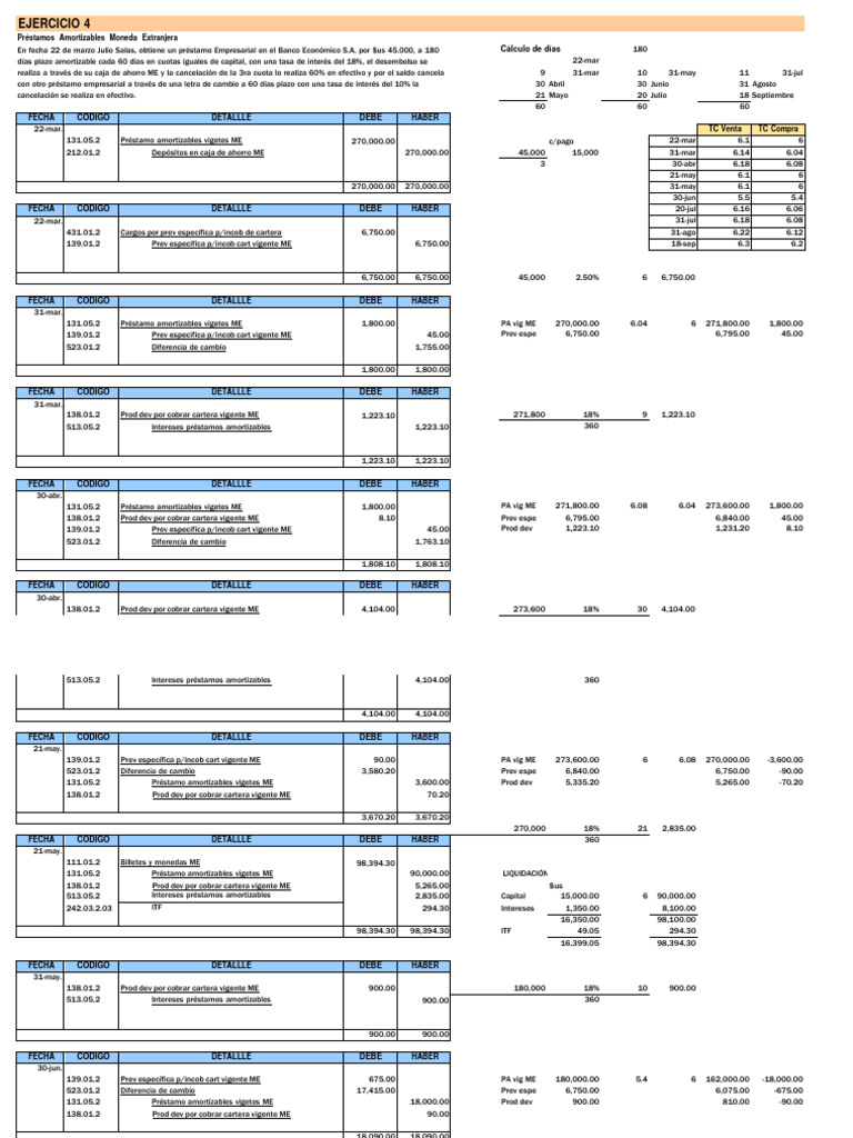 EJ4 PA Práctica Libro | PDF | Inversiones | Economía monetaria