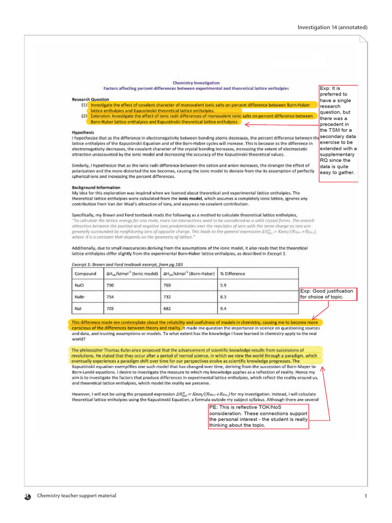 Investigation 14b e | PDF