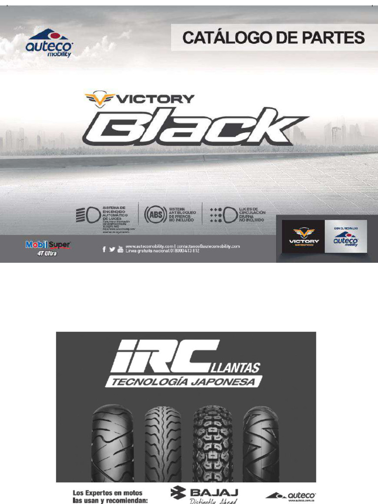 Manual de Partes Victory Black | PDF | Arandela (Hardware) | Embrague