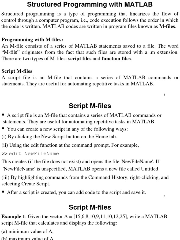 Matlab Chapter 6 | PDF | Matlab | Computer Program Matlab Chapter 6 | PDF | Matlab | Computer Program