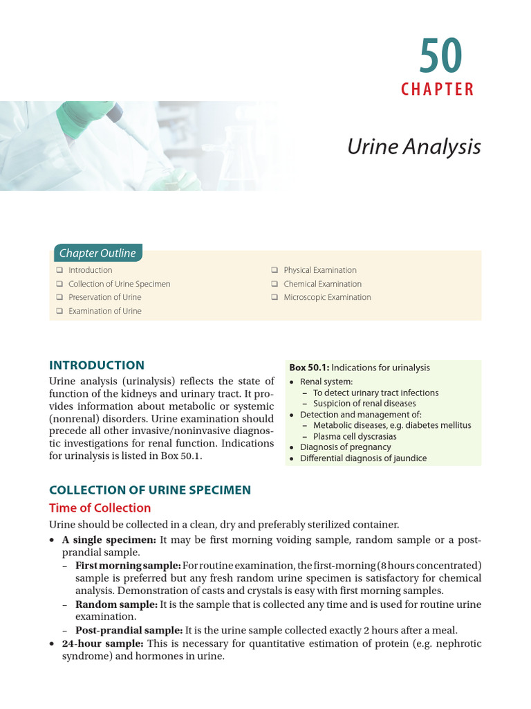 Urine Analysis | PDF | Urine | Kidney