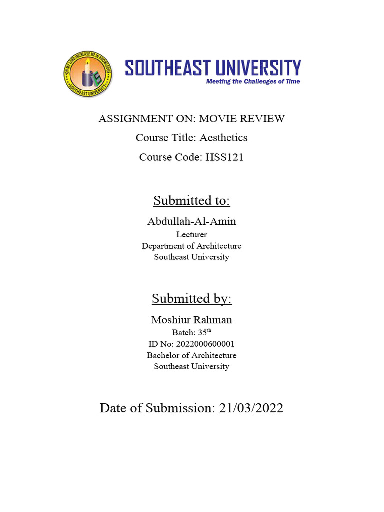 Assignment Cover | PDF