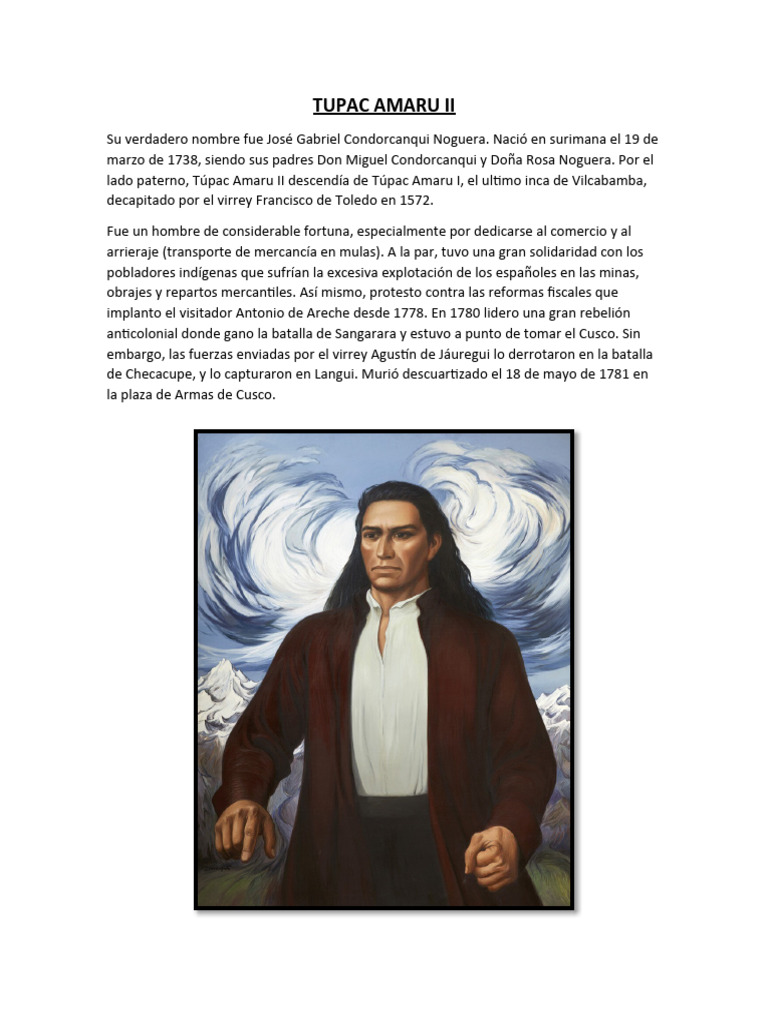 Tupac Amaru Ii | PDF